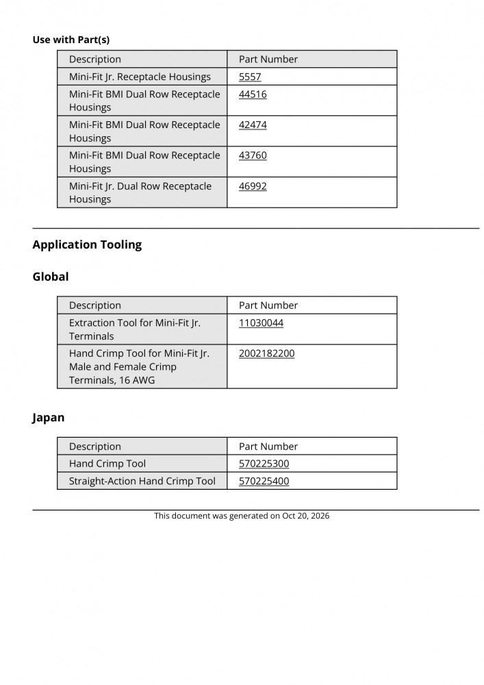 MOLEX document page 3