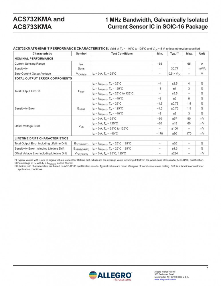 ACS733 datasheet page 7