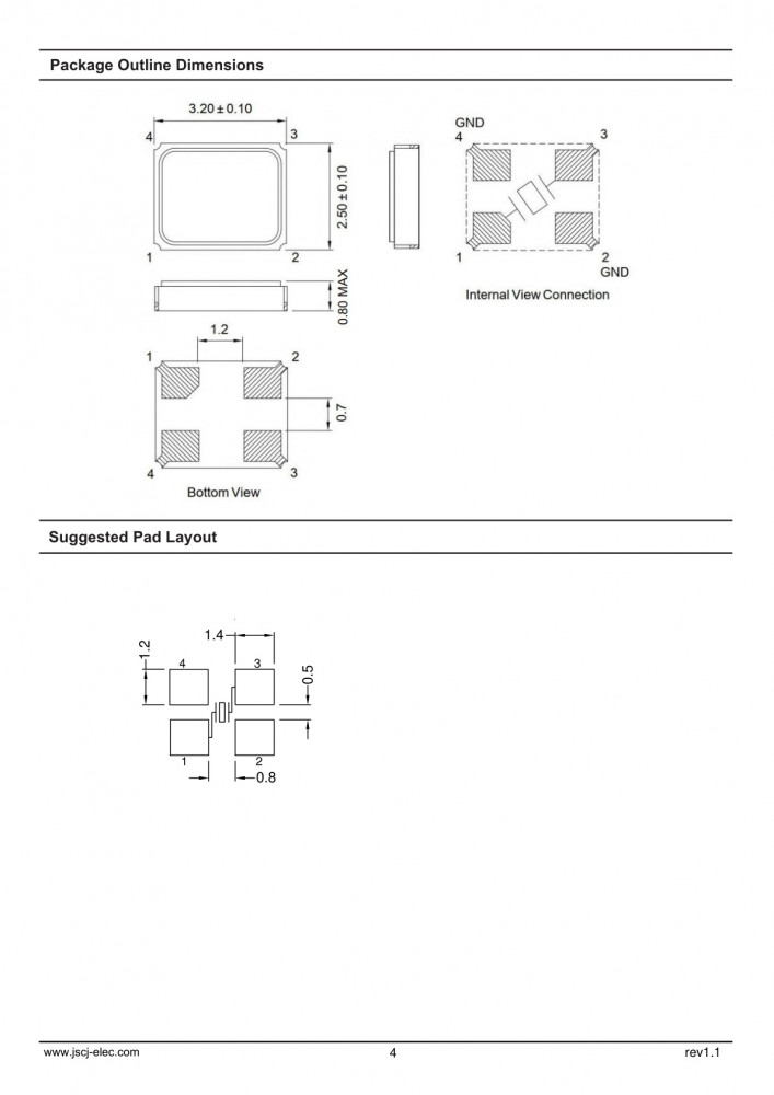 JSCJ crystal resonator specification page 6