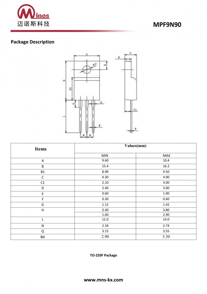 MPF9N90 datasheet page 10