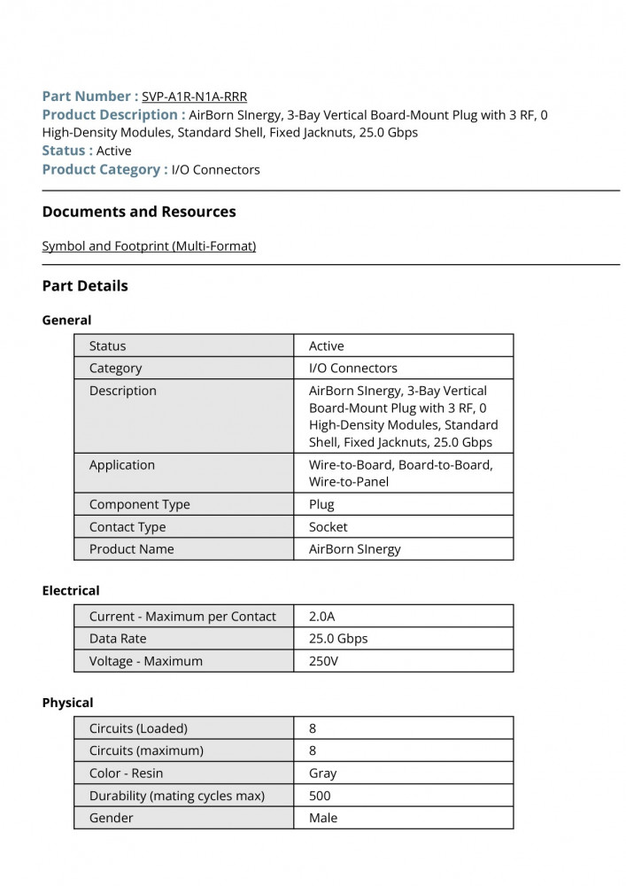 Technical document image 1 for SVP-A1R-N1A-RRR