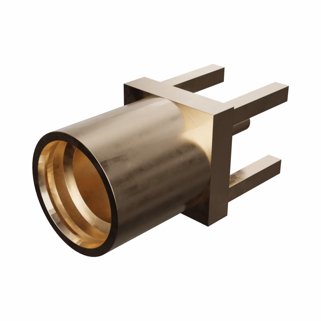 MMCX Jack, Straight, PCB Receptacle, Through Hole, Beryllium Copper Body, Gold (Au) Plated, Non-Magnetic, 3.02mm Leg Length, Bag, 50 Ohms for sale