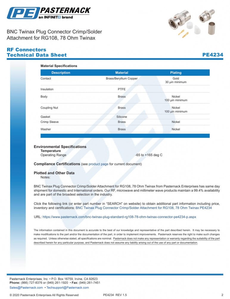 PE4234 technical document page 2