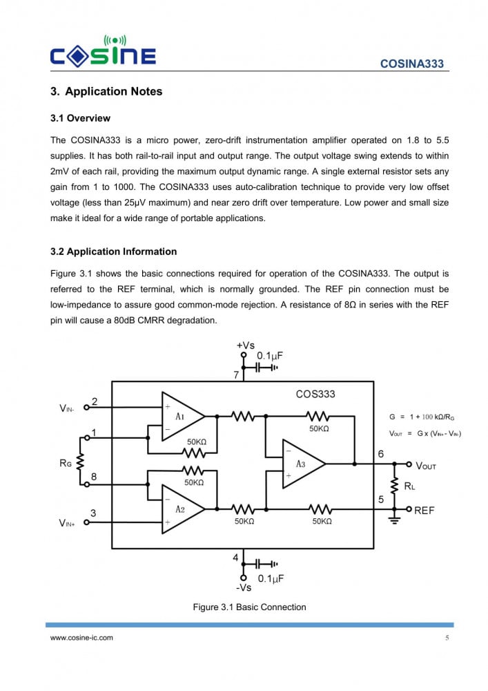 COSINA333MRB datasheet page 5