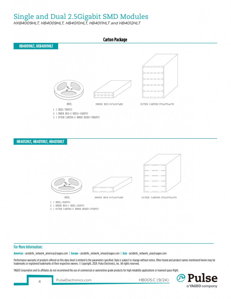 HXB4009HLT datasheet page 4