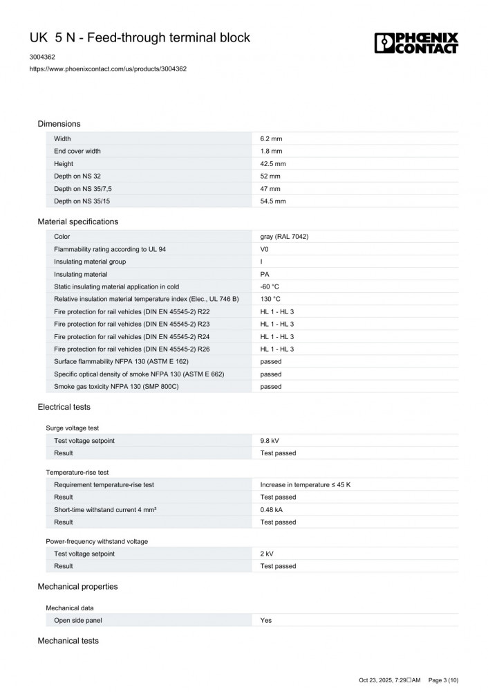 Phoenix Contact 3004362 datasheet page 3