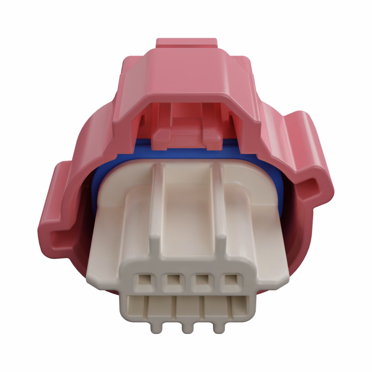 Squba Sealed Receptacle Assembly, 1.80mm Pitch, Single Row, 4 Circuits, Pink for sale