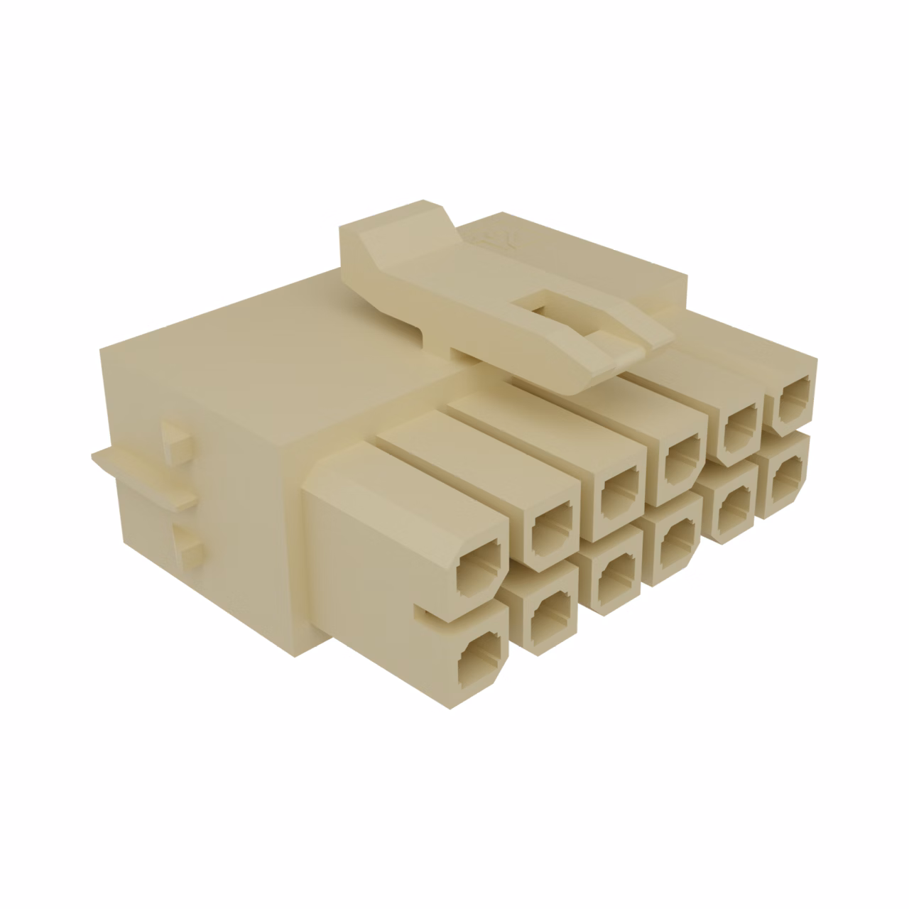 Micro-Fit+ Versa Color Receptacle Housing, Dual Row, 12 Circuits, UL 94V-0, Glow-Wire Capable, Natural for sale