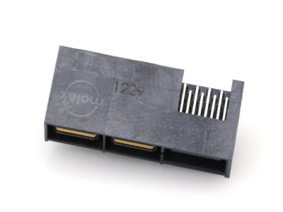 EXTreme LPHPower Plug, Right-Angle, 2 Power Contacts, 12 Signal Contacts, Select Gold (Au) Plating, for 2.36mm Thick PC Board