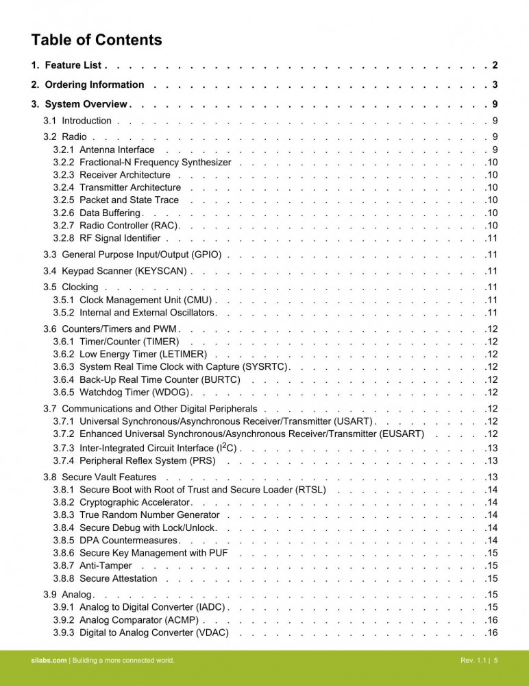 EFR32MG26 datasheet page 5