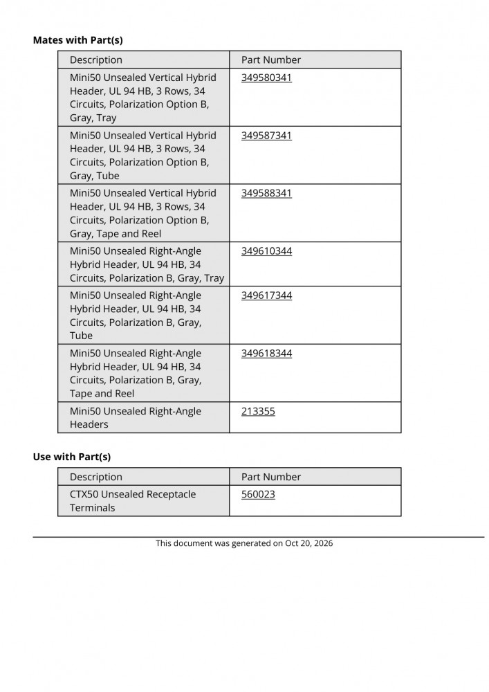 MOLEX Mini50 349590348 technical document page 3
