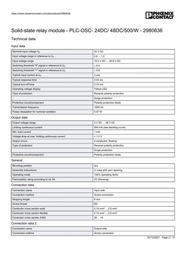 Phoenix Contact 2980636 document page 2