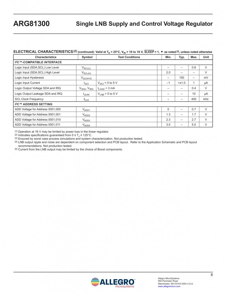 ARG81300 datasheet page 6