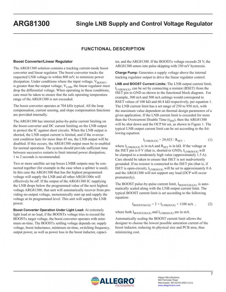 ARG81300 datasheet page 7
