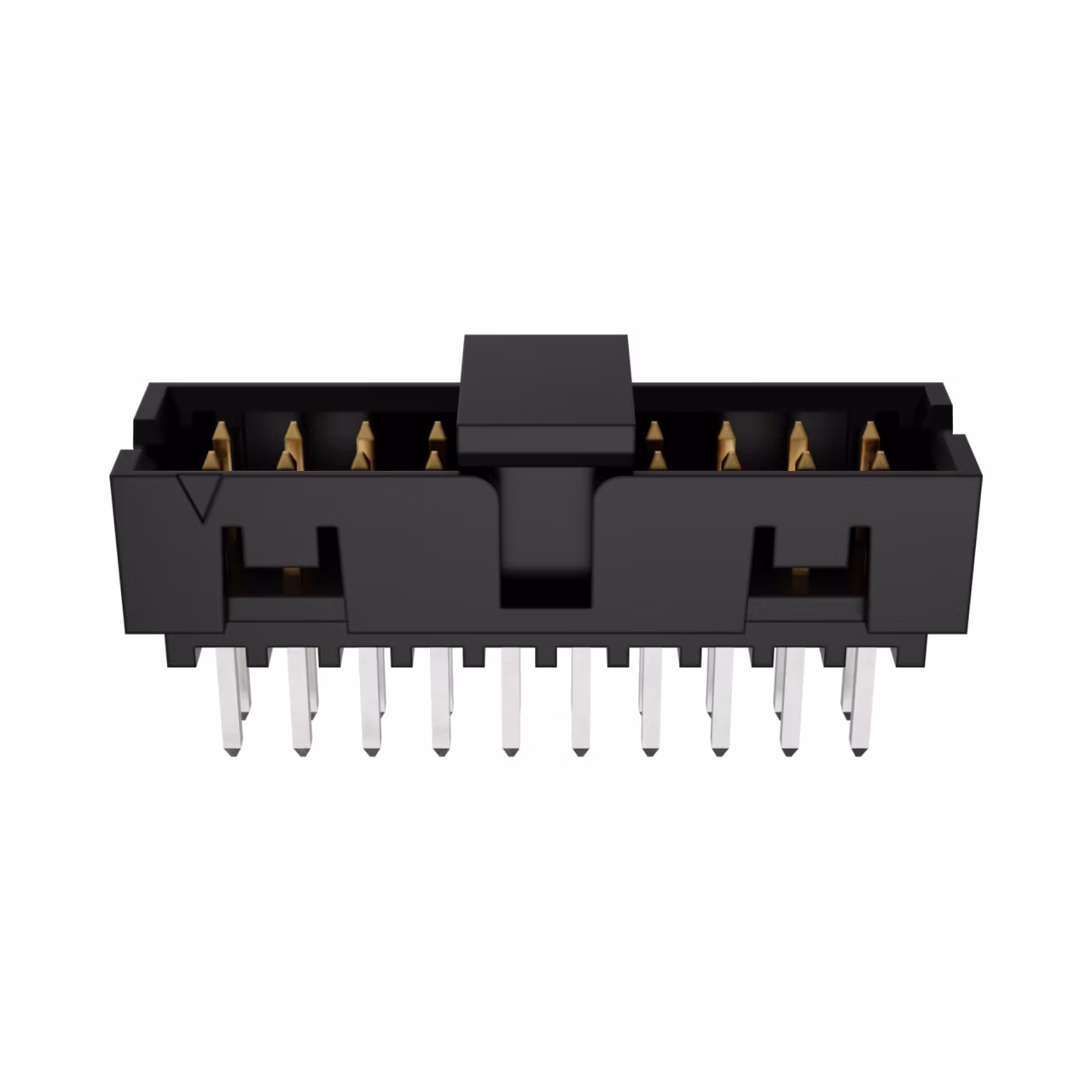 2.00mm Pitch, Milli-Grid PCB Header, Dual Row, Vertical, Through Hole, Shrouded, 20 Circuits, 0.76µm Gold (Au) Plating, 3.50mm Tail Length, Dual Side Slots, Dual Friction Locks, Center Polarization, with Cap, Tape and Reel for sale
