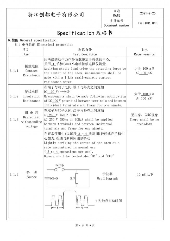 CAX TS-1102ZJ specification page 4