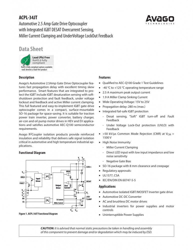 ACPL-34JT datasheet page 1