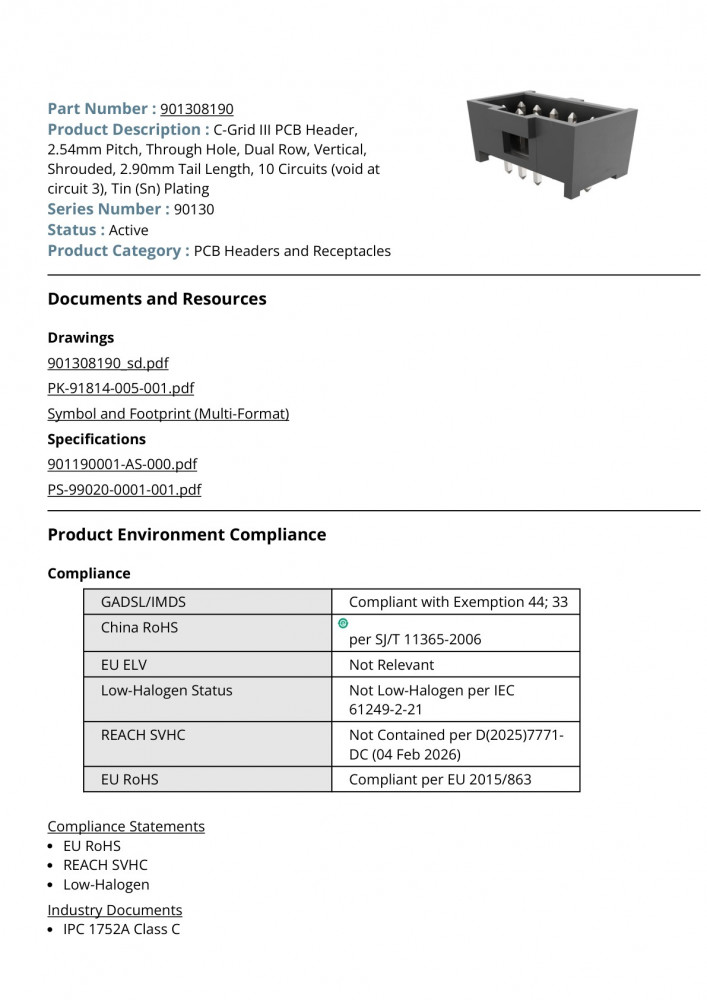 901308190 technical document page 1