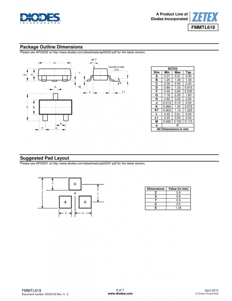 FMMTL619TA datasheet page 6