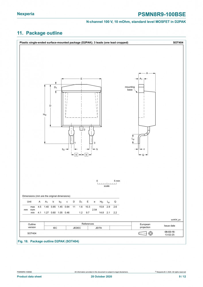 PSMN8R9-100BSE datasheet page 9