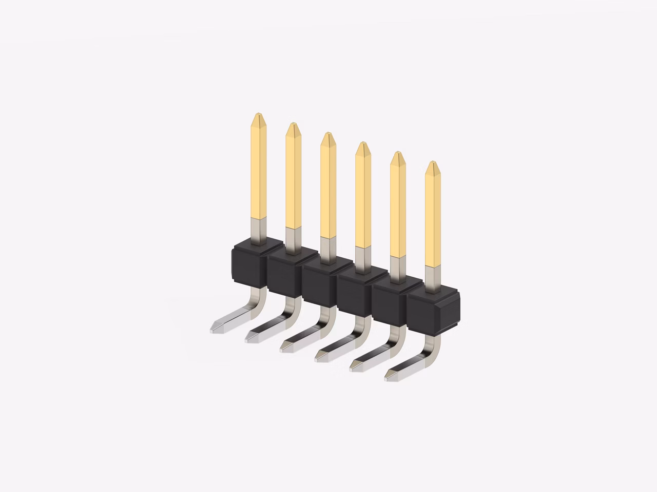KK 254 Breakaway Header, Right-Angle Surface Mount Compatible, 5 Circuits, 0.38µm Gold (Au) Plating, Mating Pin Length 6.20mm, Bag