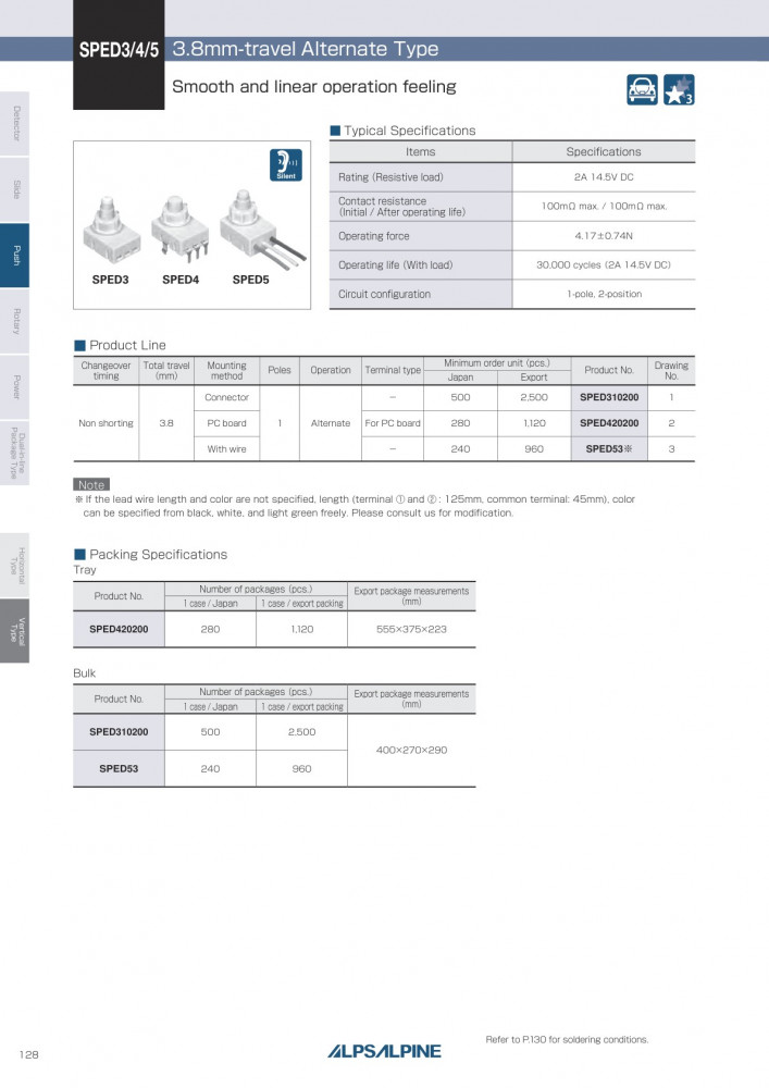 SPED310200 technical document page 1