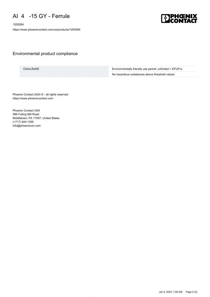 Phoenix Contact 1200264 product document page 5