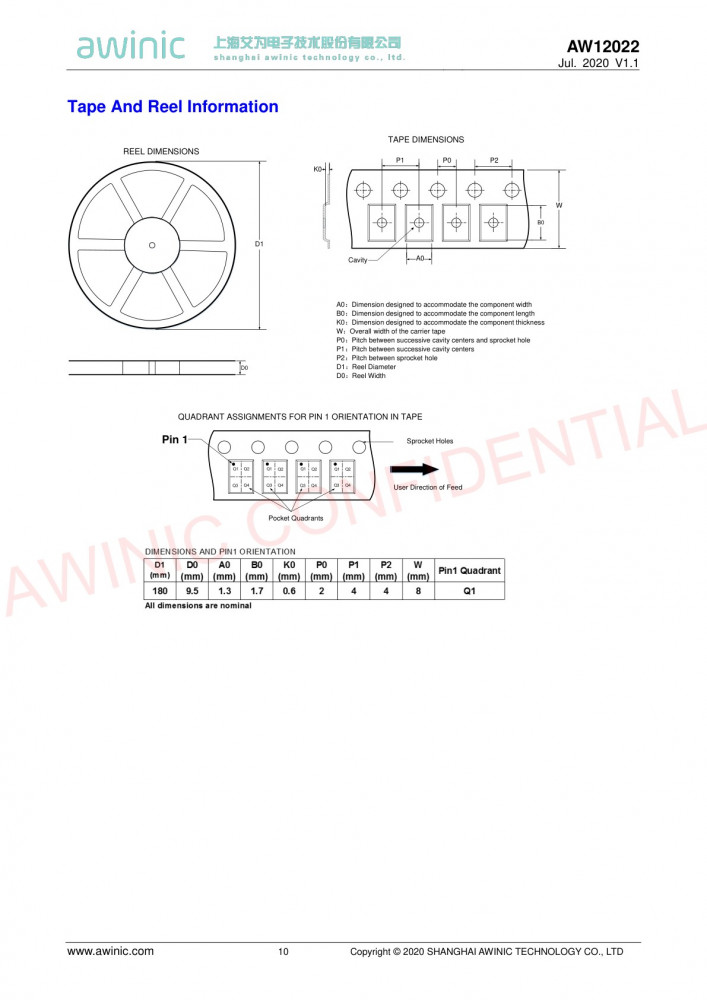 AW12022FLR datasheet page 10