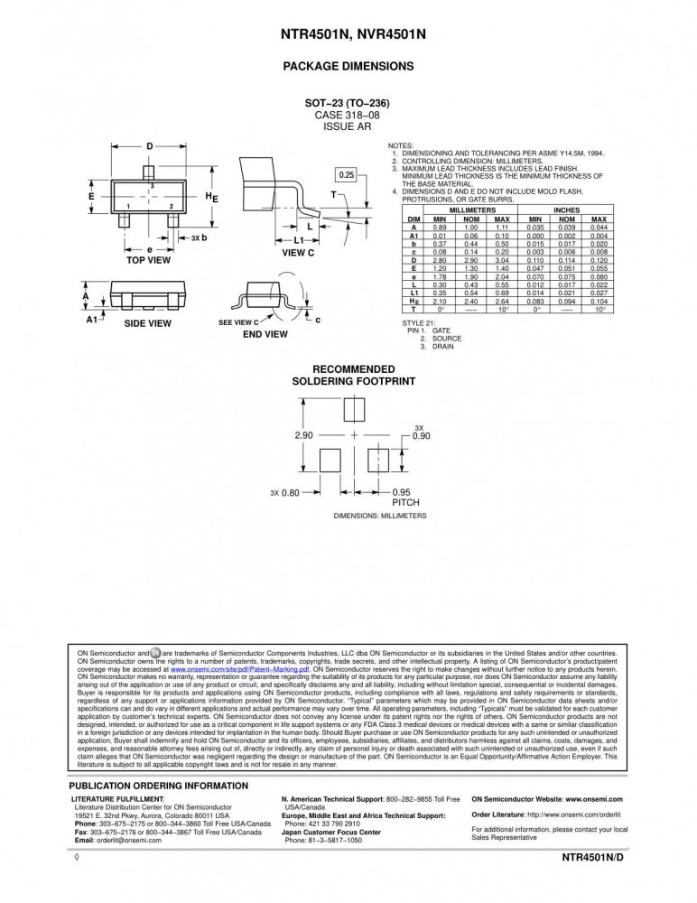 NTR4501NT1G datasheet page 5