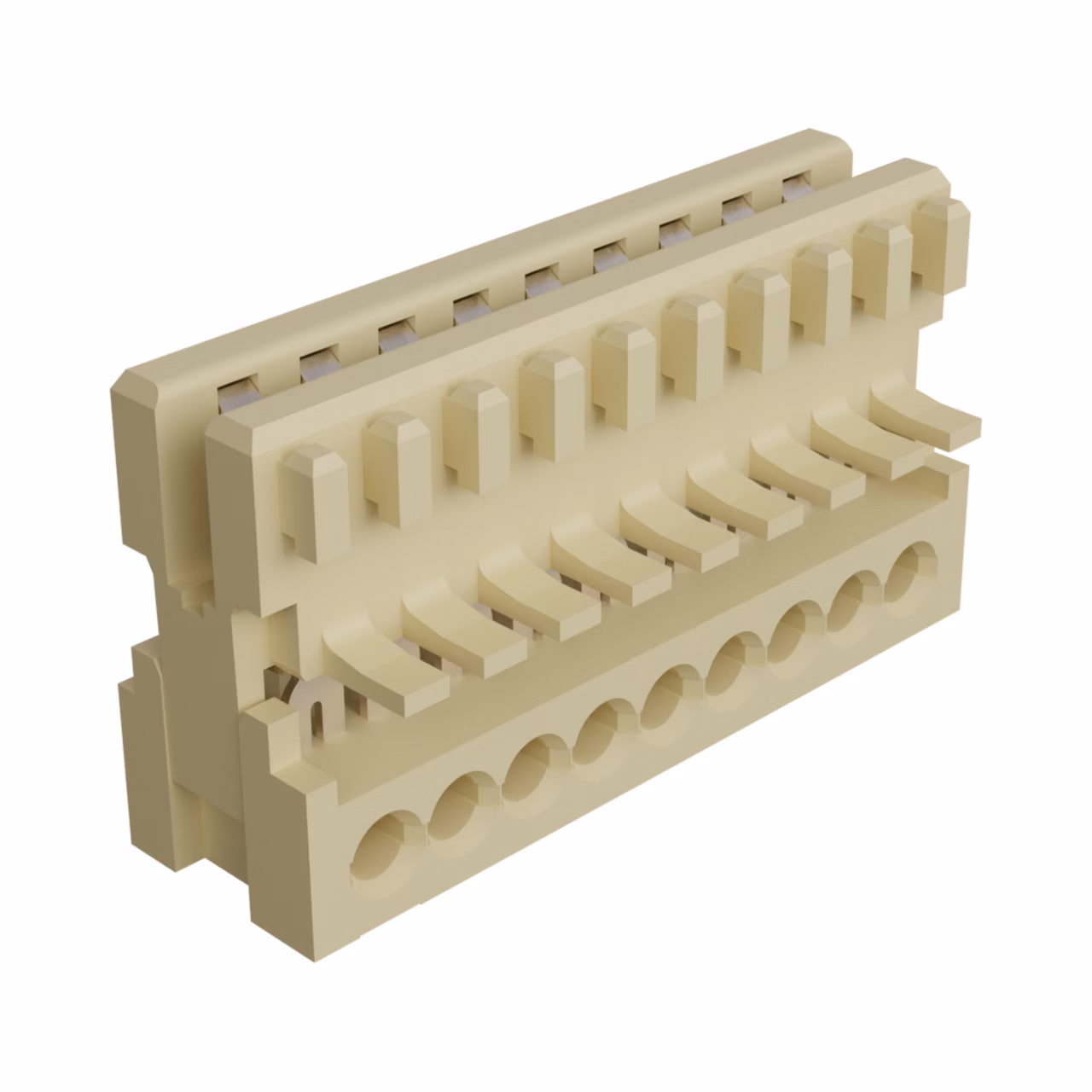 Appli-Mate RAST 2.5 Connector, 2.50mm Pitch, Female, 9 Circuits, All Position Keys, Open Endwalls, Zeus Housing for sale