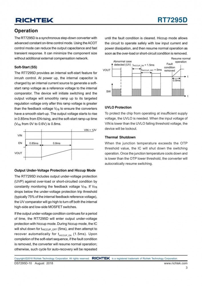 RT7295D datasheet page 3