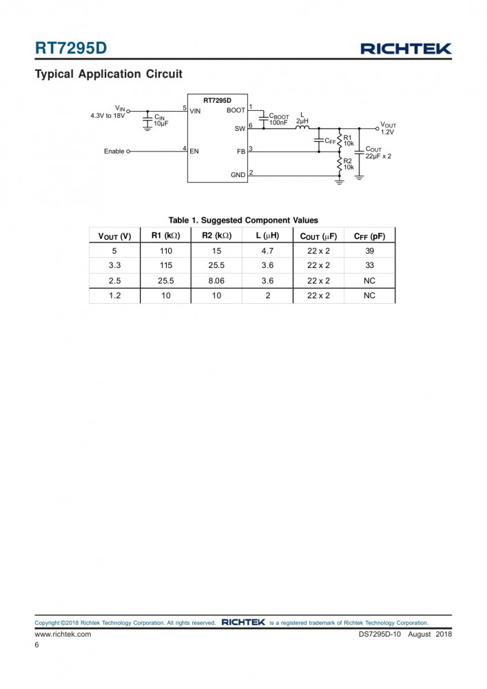 RT7295D datasheet page 6