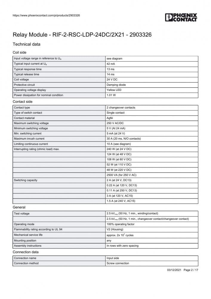 Phoenix Contact 2903326 document page 2
