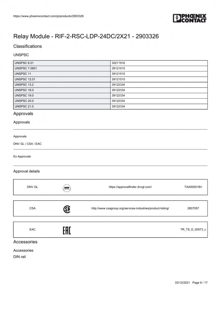 Phoenix Contact 2903326 document page 6