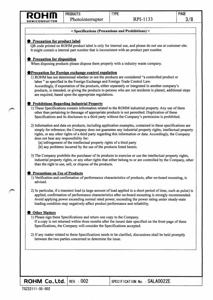RPI-1133 specification page 3