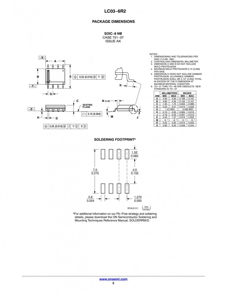 LC03-6R2G datasheet page 5