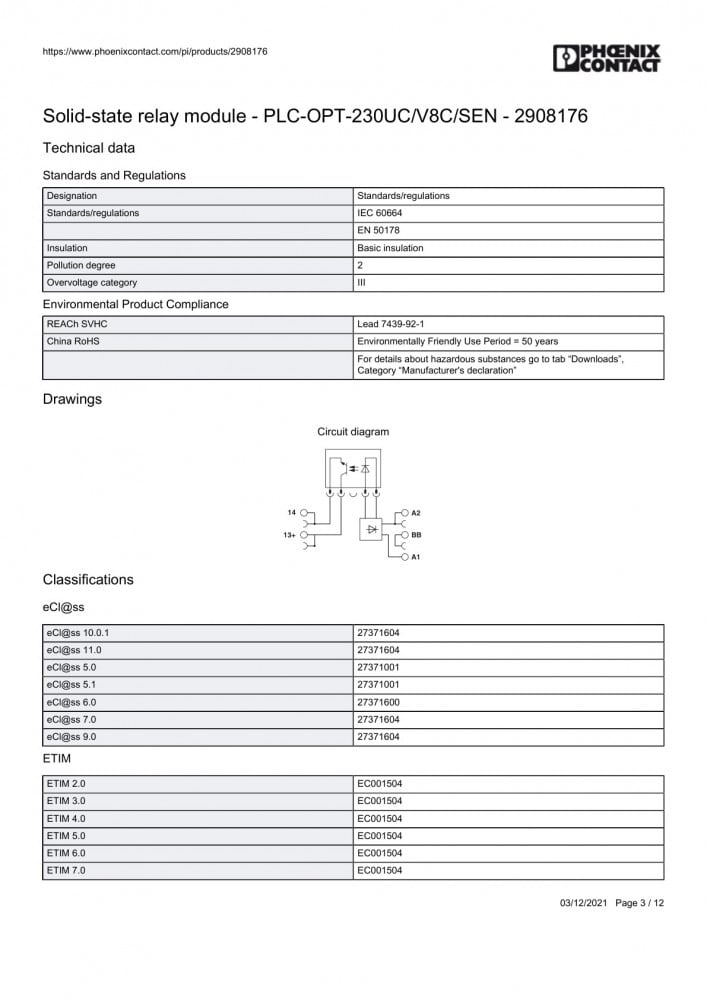 Phoenix Contact 2908176 technical document page 3