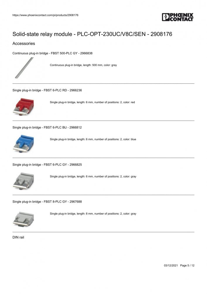 Phoenix Contact 2908176 technical document page 5