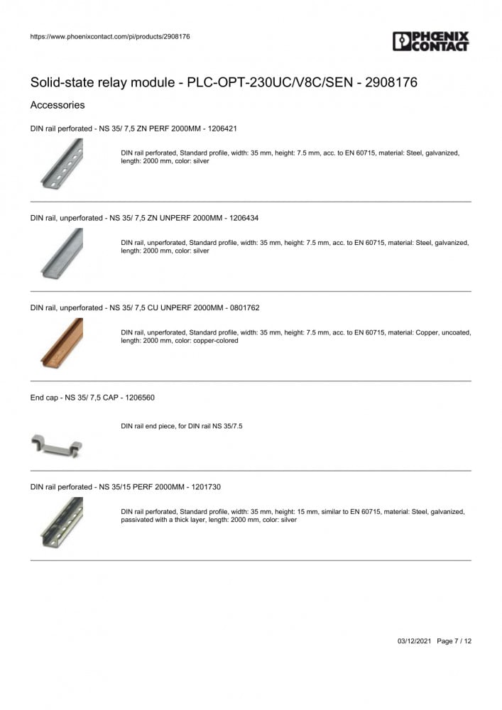Phoenix Contact 2908176 technical document page 7