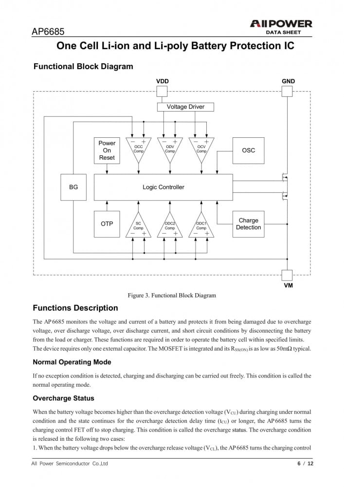 AP6685 datasheet page 6
