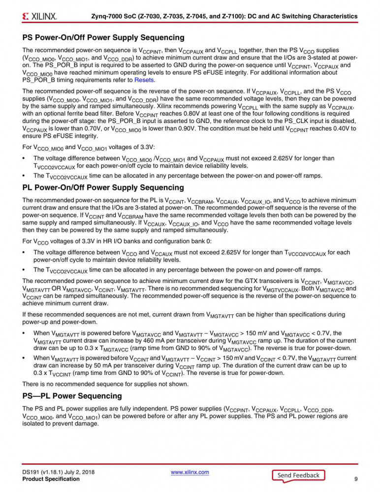 XC7Z035 datasheet page 9