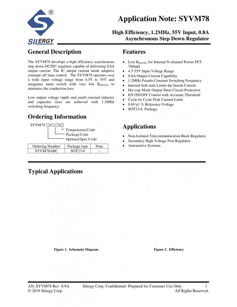SYVM78ABC datasheet page 1