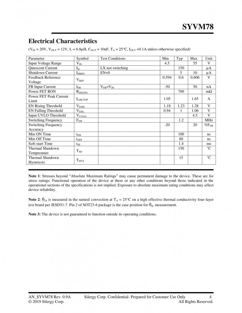 SYVM78ABC datasheet page 4