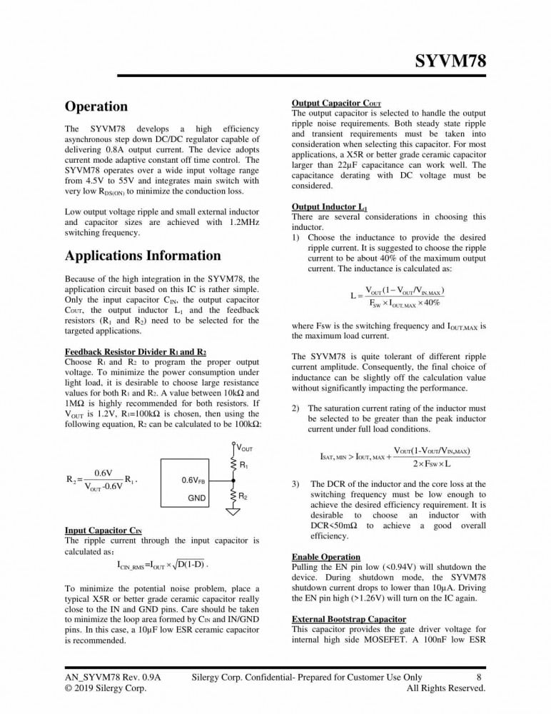 SYVM78ABC datasheet page 8