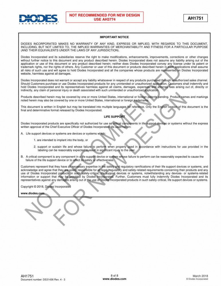 AH1751 datasheet page 8