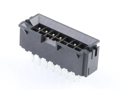 Mini-Fit Sr. Plug Housing, 10.00mm Pitch, Dual Row, Panel Mount, 12 Circuits, Black