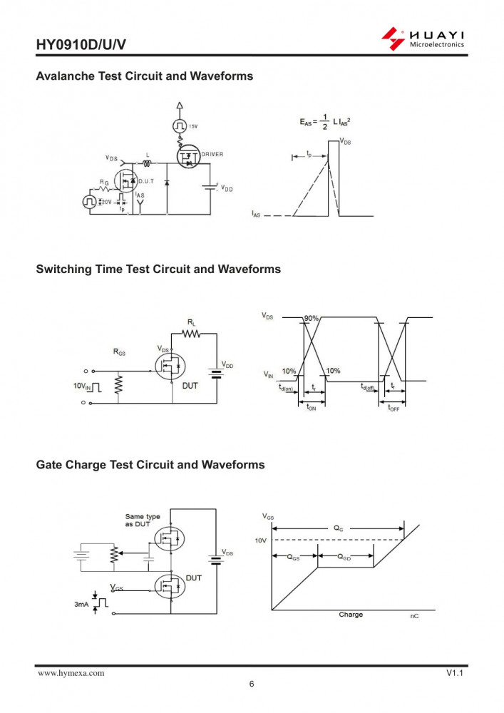 HY0910D datasheet page 6