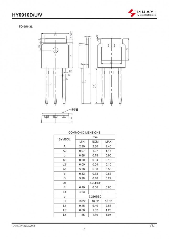 HY0910D datasheet page 8