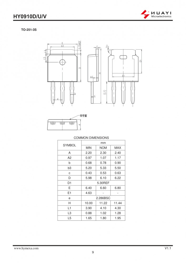HY0910D datasheet page 9