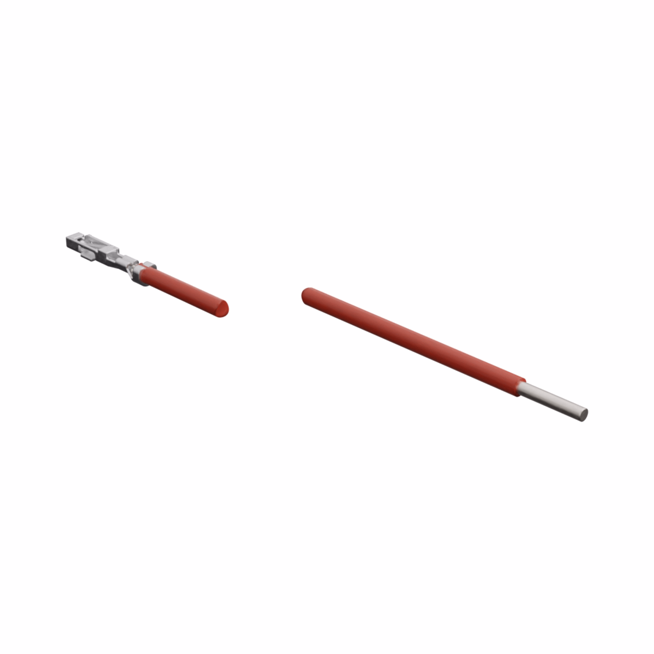 Pre-Crimped Lead iGrid-Female-to-Pigtail, Tin (Sn) Plating, 150.00mm Length, 22 AWG, Red for sale